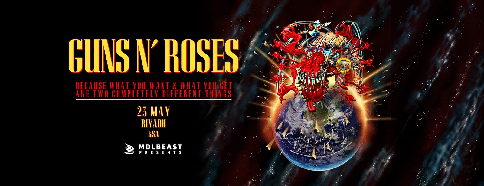 MDLBEAST Presents Guns N' Roses in Riyadh Concerts Mohammed Abdu Arena
